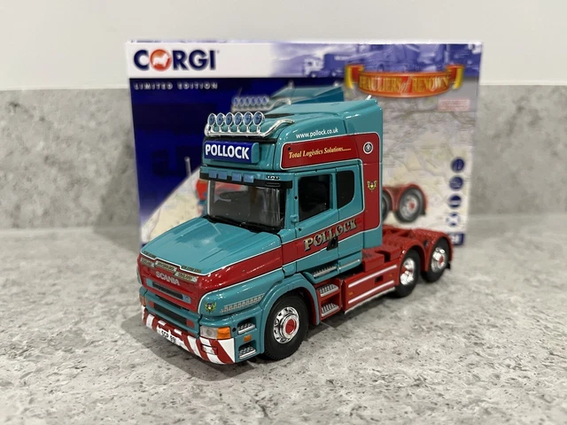 CORGI - SCANIA T Cab Tractor Unit - Pollock (Scotrans) Ltd - CC12835 ...