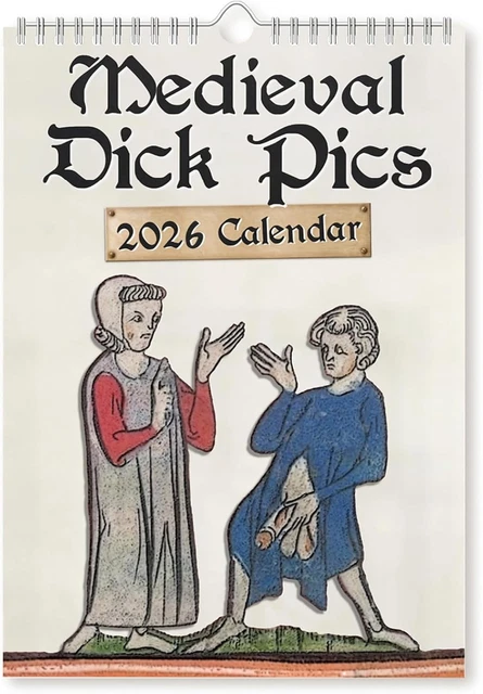 2026 CALENDAR, RUDE Calendar 2026 UK, Funny Medieval Pics Wall Calender ...