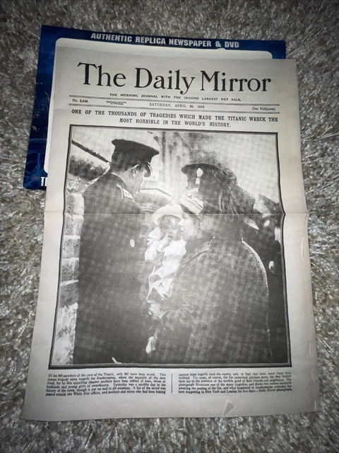 THE DAILY MIRROR Newspaper Report DVD Not Included Reprint April 20th ...