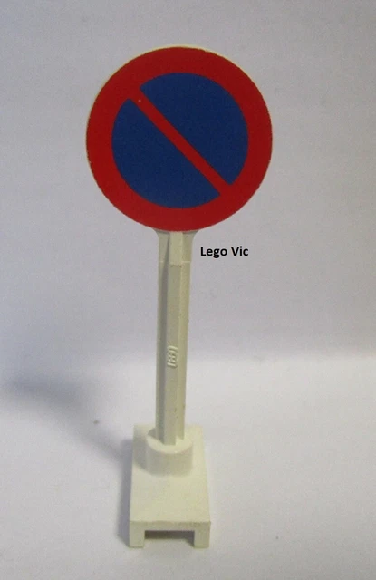 LEGO 80045 CITY Road Sign Panneau Signalisation No Parking 6306 6390 ...
