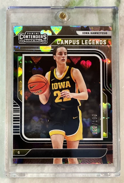 2024 PANINI CAITLIN Clark Collect. Campus Legends Floating Hearts Foil ...