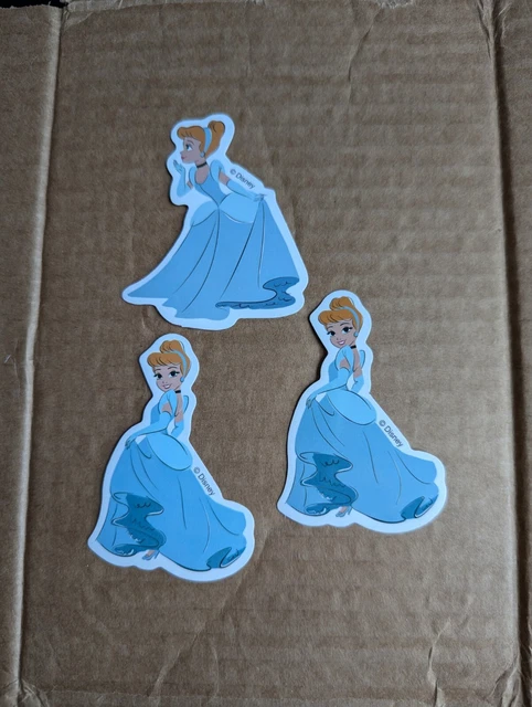 DISNEY PRINCESS CINDERELLA, 3 Stickers $5.00 - PicClick