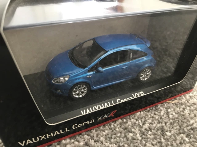 OFFICIAL VAUXHALL CORSA VXR in Arden blue 1/43 scale model toy car £30. ...