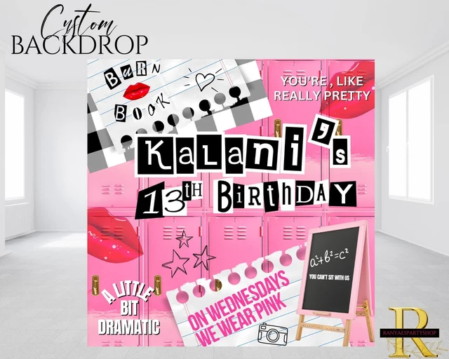 MEAN GIRLS BIRTHDAY Backdrop | Mean Girls Banner | Mean Girls Party ...