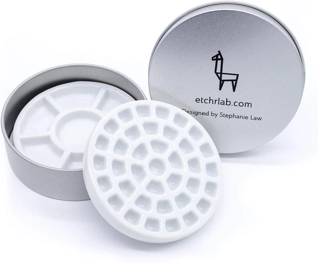 MINI PALETTE 37 Color Wells - Great with Watercolor Acrylic Oil and ...