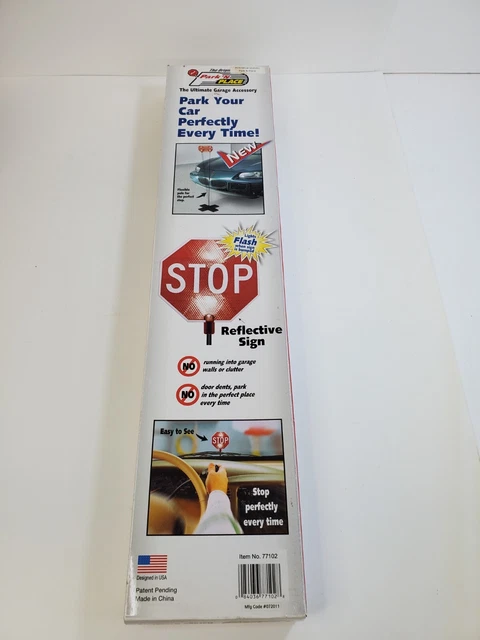 PARK 'N PLACE Flashing Garage Stop Sign Ultimate Vehicle Parking Guide ...