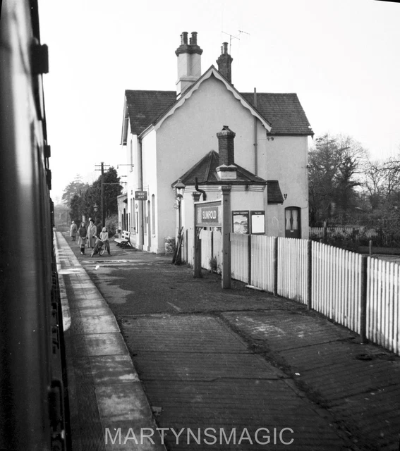 R-60X60MM RAILWAY NEGATIVE Slinfold Station view 16-11-1963 LBSCR £7.59 ...