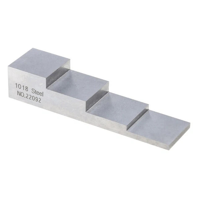 4 STEP TEST Calibration Block Step for Thickness Gauge & Linearity Use ...