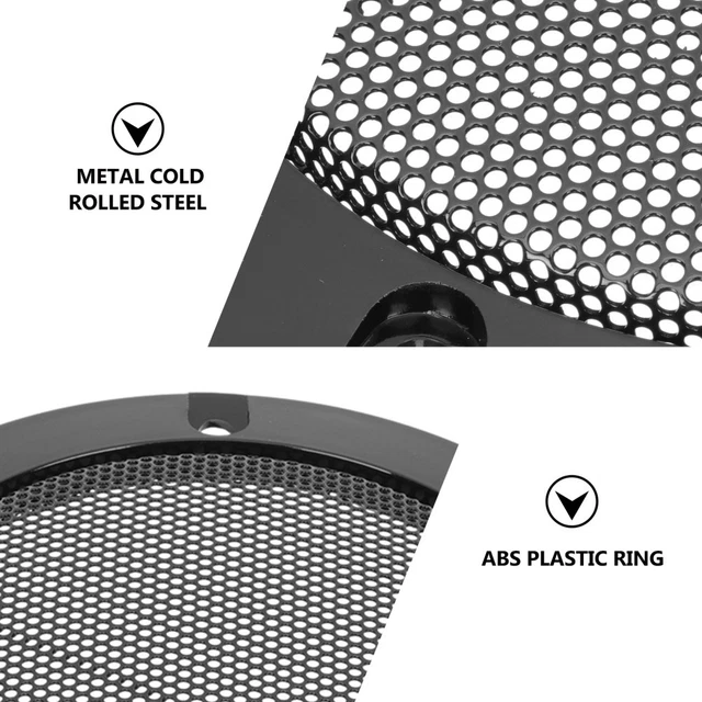 4 SETS CAR Speaker Grill Case Decorative Circle Mesh Woofer Horn Guard ...