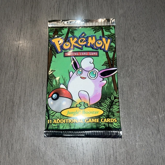1999 POKÉMON JUNGLE Booster Pack Wigglytuff Sealed Weighed 21.13 G 🔥🔥🔥🔥 ...