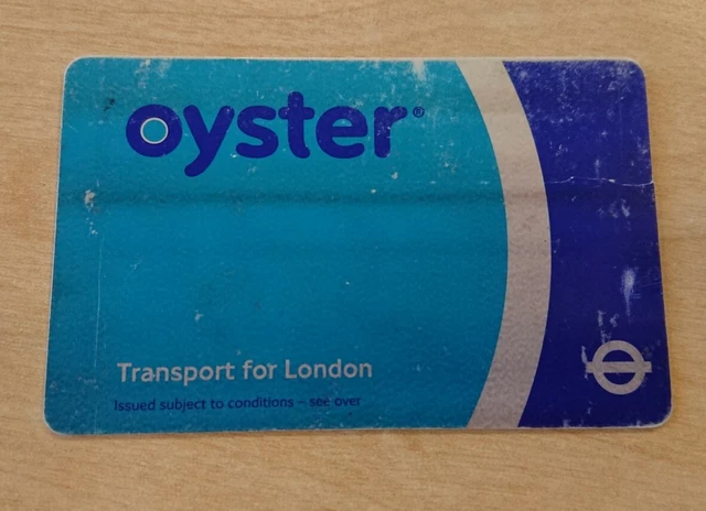 RARE BLUE SINGLE Logo Oyster Card Early TFL Roundel Travel Card EUR 11 ...