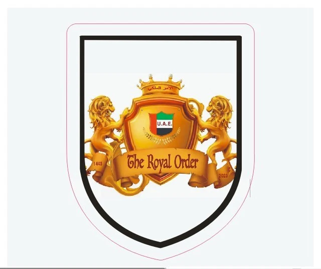 AUFKLEBER THE ROYAL Order Kfz-Aufkleber Wappen Emblem Flagge 3D EUR 4 ...