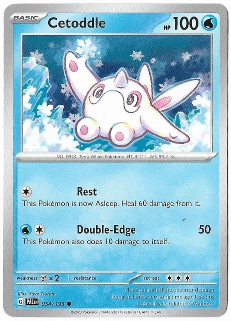 POKÉMON: POKEMON PALDEA Evolved Set, Cetoddle Card, No. 54 EUR 4,28 ...