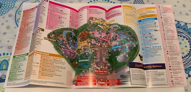 DISNEYLAND PARK GUIDE Map Guidemap Fantasmic Maleficent Dragon June ...