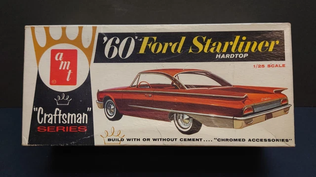 AMT 1960 FORD Star Liner Hardtop - 1/25 Scale Model Kit Collection Lot ...