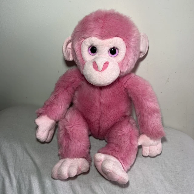KEEL TOYS PINK Monkey Chimp Soft Plush Toy 12” Rare £24.99 - PicClick UK