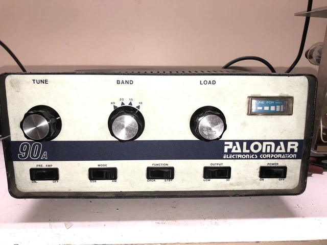 PALOMAR 90A LINEAR Amplifier 28 Mhz To 29.2 MHz Over 100 W output $265. ...
