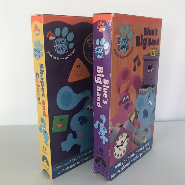 BLUES CLUES VHS Tape Lot: Shapes and Colors, Blue’s Big Band EUR 17,51 ...