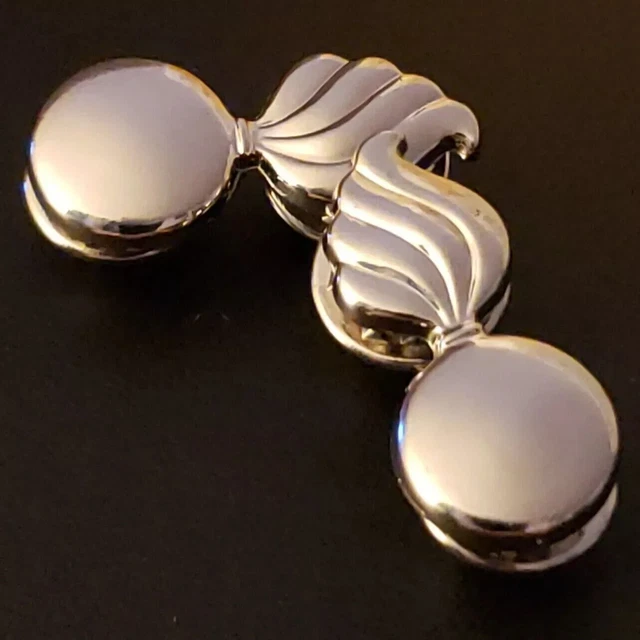 US ARMY ORDNANCE CORPS Officers SILVER Plated Collar Pin Pins Insignia ...