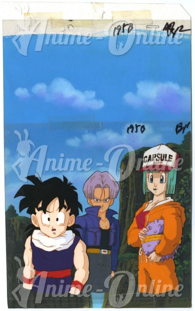 FUTURE TRUNKS GOHAN Bulma Dragonball Dragon Ball Z Anime Cel Production ...