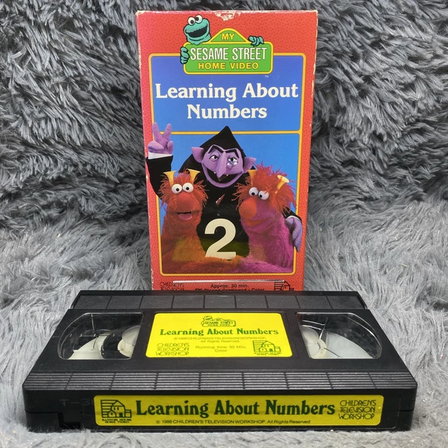 MY SESAME STREET Home Video Learning About Numbers VHS Tape 1986 Jim ...