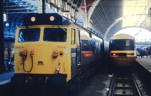 ORIGINAL COLOUR SLIDE of 50007 BR class 50 diesel loco £1.99 - PicClick UK