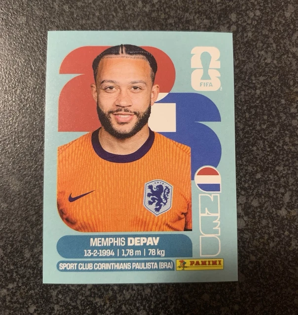 PANINI FIFA WORLD Cup 2026 Memphis Depay Sticker Netherlands NED 17 £1. ...
