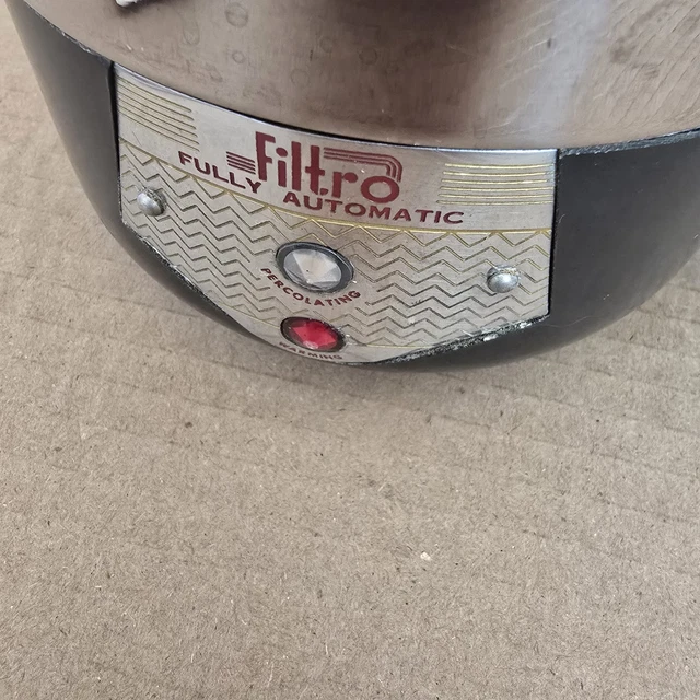 VINTAGE FILTRO AUTOMATIC Electric Coffee Maker Perculator Stainless $53 ...
