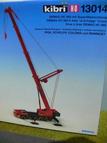 1/87 KIBRI DEMAG HC 665 Kran A.Scholpp mit Superlifteinrichtung 13014 ...