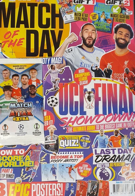 MATCH OF THE Day magazine #653 2022 UCL Final Showdown + Match Attax ...