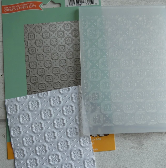 SIMON SAYS STAMP Margot Tile Embossing Folder - July 2023 release £8.50 ...