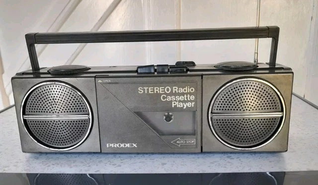 RARE VINTAGE PRODEX Radio Cassette Player Model N-2828 Boombox Part ...