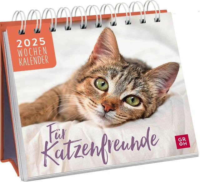 MINI-WOCHENKALENDER 2025: FÜR Katzenfreunde Groh Verlag EUR 10,00 ... MINI-WOCHENKALENDER 2025: FÜR Katzenfreunde Groh Verlag EUR 10,00 ...