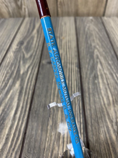 VINTAGE BLUE STATE Automobile Mutual Insurance Co Sharpened Pencil $14. ...