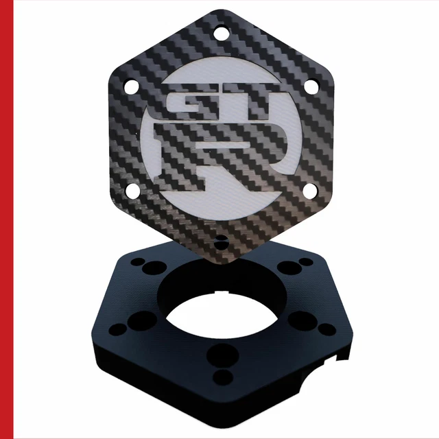 LOGITECH G29/G920/G27 STEERING Wheel Adapter MOD Carbon Look GT-R Logo ...