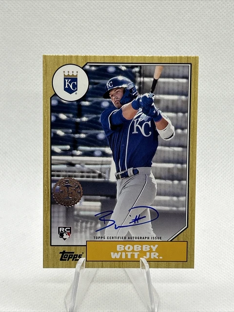 2022 TOPPS BASEBALL Bobby Witt Jr Rookie On Card Auto Kansas City ...
