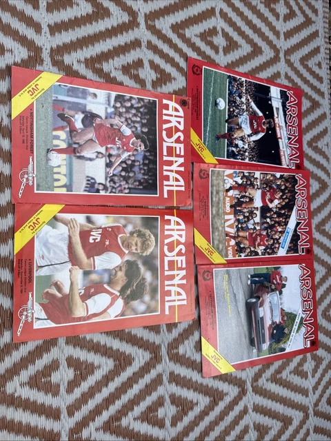 ARSENAL HOME PROGRAMMES 80s 90s X 13 £2.76 - PicClick UK