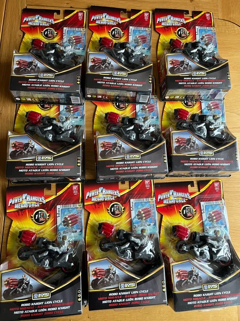 POWER RANGERS MEGAFORCE Robo Knight & Lion Cycle plus morpher card ...