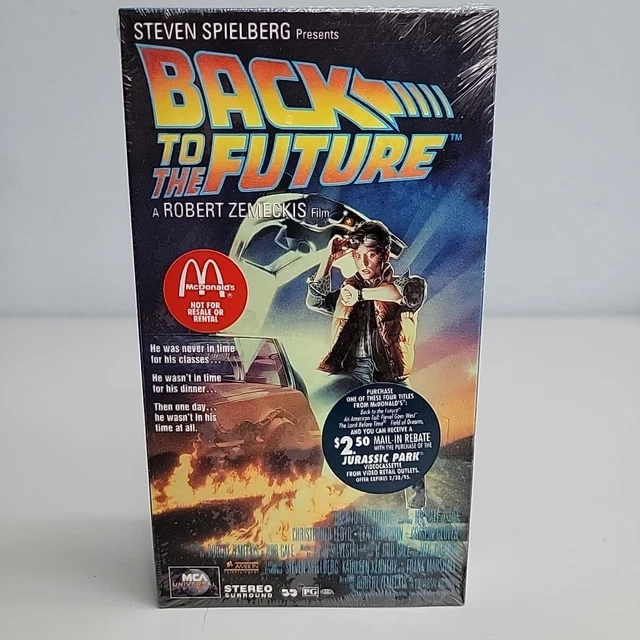 BACK TO THE Future (VHS, 1985) McDonalds Promo FACTORY SEALED £40.79 ...