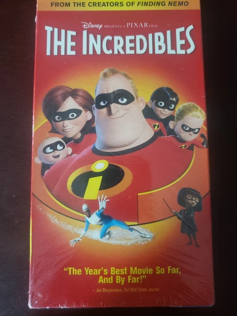 THE INCREDIBLES (VHS, 2005, VHS) Disney Pixar Late Release Rare HTF ...