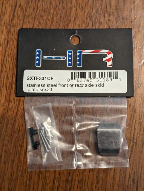 HOT RACING STAINLESS Steel Skid Plate for Axial SCX24, front or rear ...