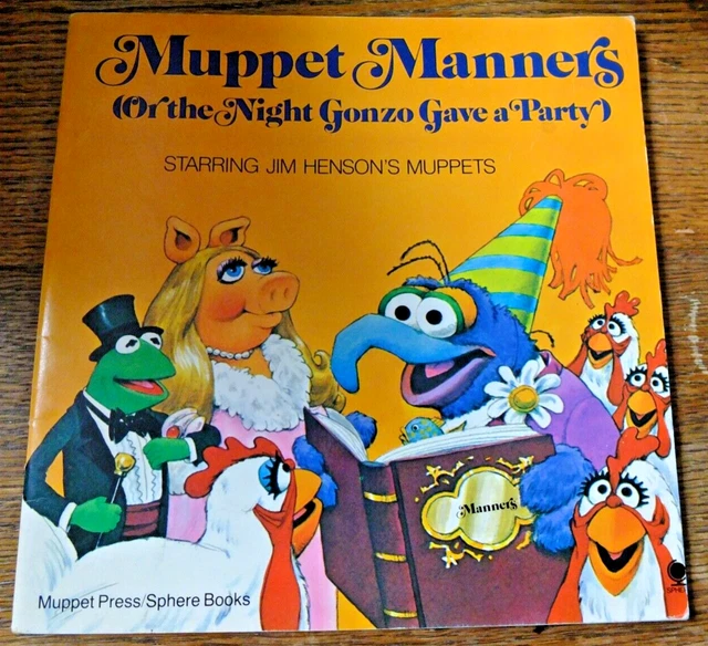 THE MUPPET SHOW children's book GONZO GIVES A PARTY Jim Henson Muppets ...