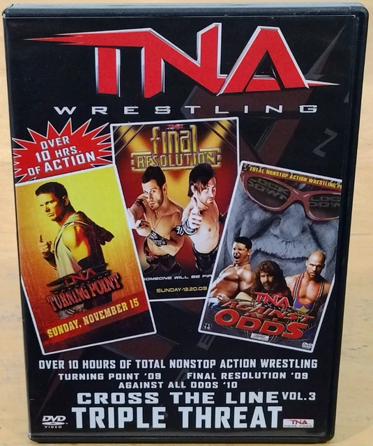 TNA WRESTLING - Triple Threat Cross The Line Vol 3 DVD 3 Disc Set In ...