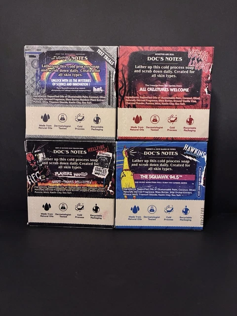 DR. SQUATCH X Stranger Things LIMITED EDITION Season 5 Soaps FULL SET ...