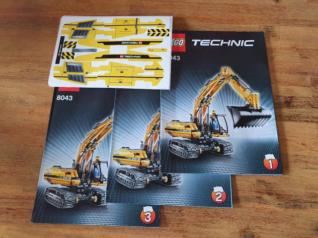 ORIGINAL BAUANLEITUNG + Aufkleber LEGO Technic 8043 - Motorisierter ...