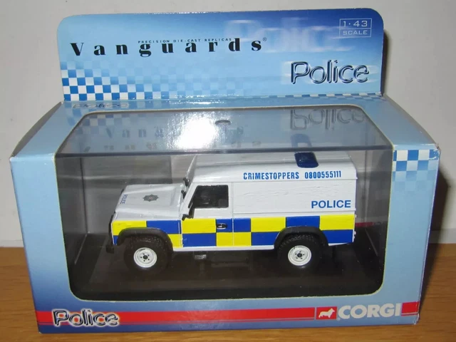 CORGI VANGUARDS LAND Rover Defender 1:43 - Police Northern Ireland ...