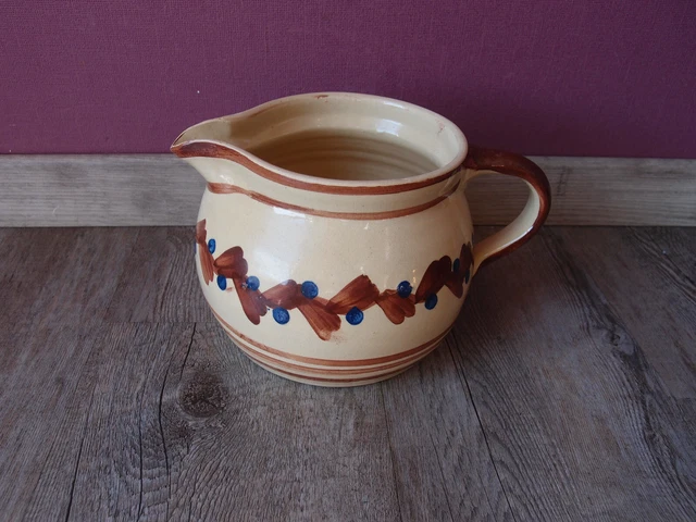 ALTER KERAMIK TON Milchtopf Krug Milchkrug mit Henkel EUR 20,00 - PicClick DE