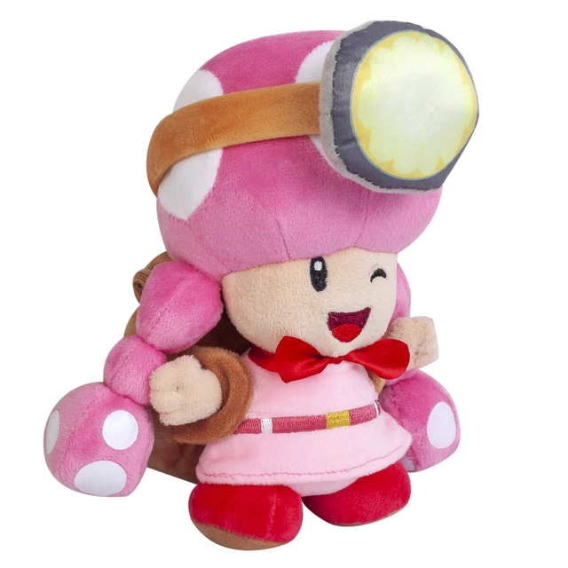 SUPER MARIO BROS Captain Toad Toadette Plush Doll Stuffed Animal Toy ...