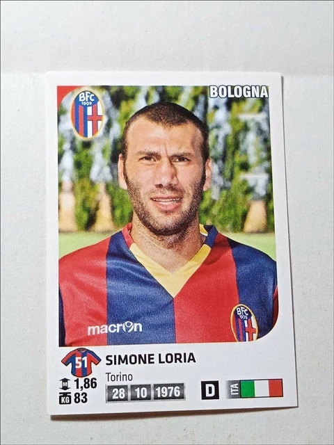 FIGURINA CALCIATORI PANINI 2011/12 BOLOGNA LORIA n 29 NUOVA CON VELINA ...