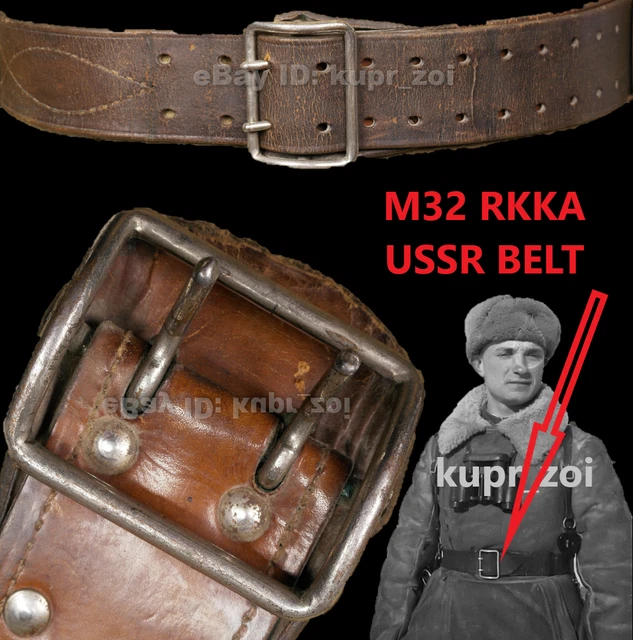RARE BELT RKKA M32 RED Army Soviet SOLDIER USSR 2 £95.54 - PicClick UK